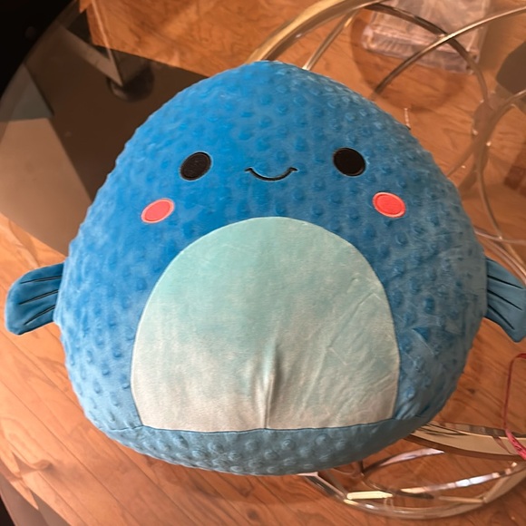 Squishmallows | Other | Nwt Puffer Fish Squishmallow 8 Side To Side ...